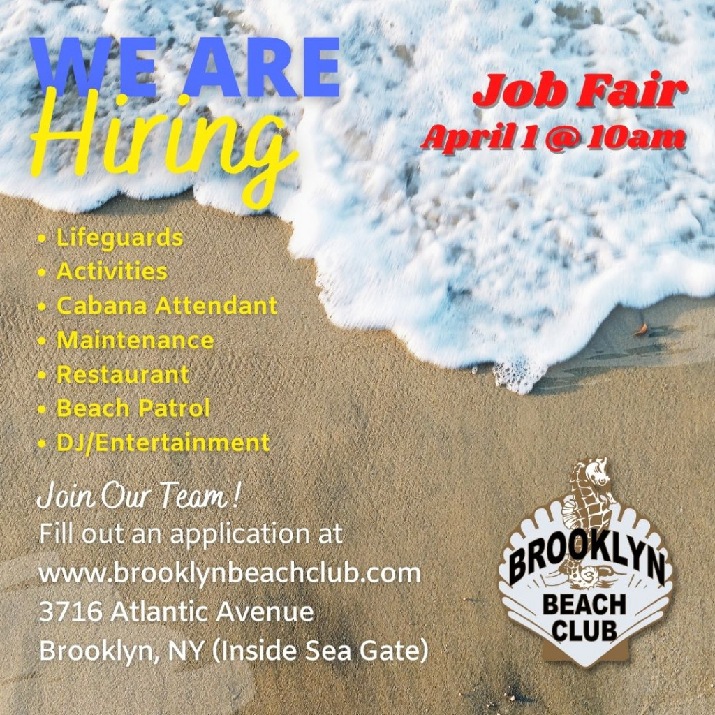 Jobs available at Brooklyn beach club New York – Brooklyn Beach Club